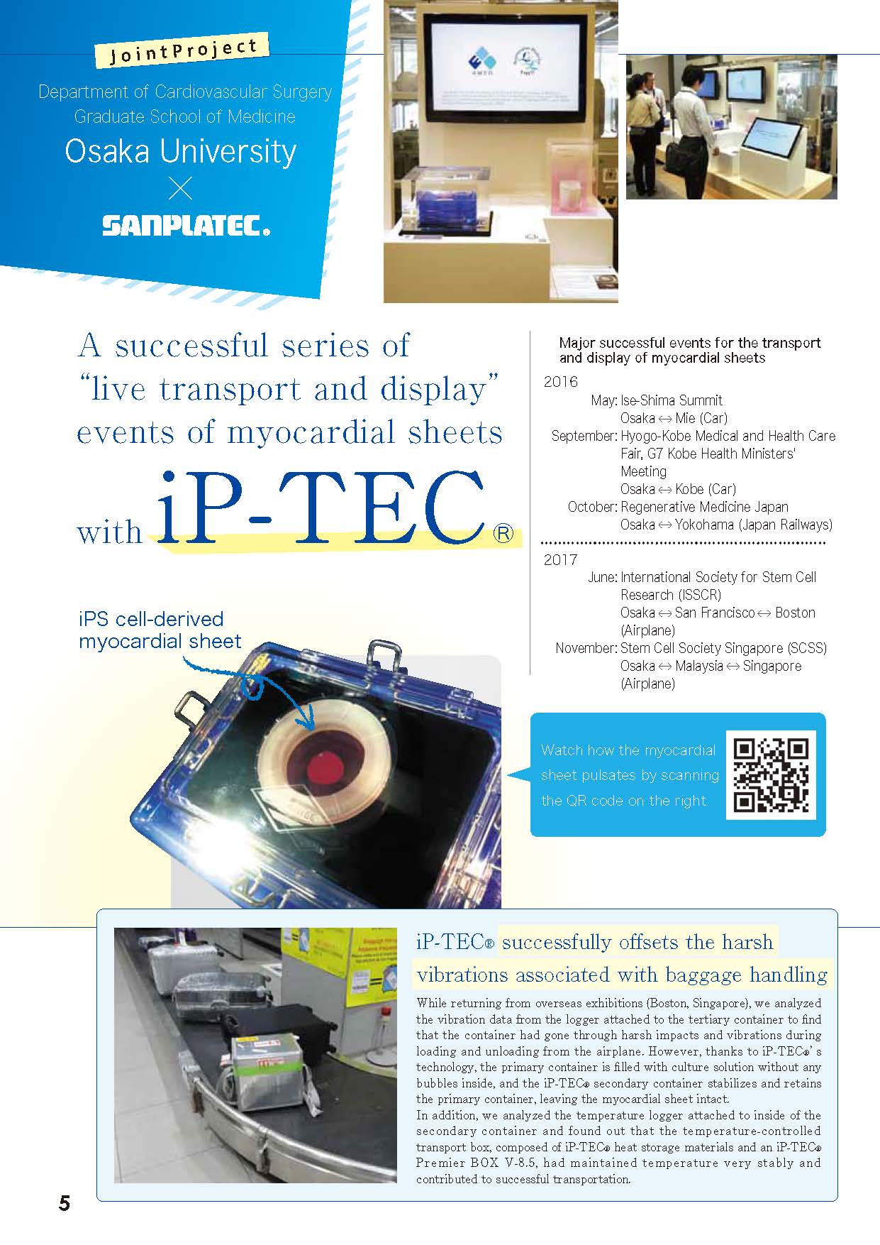 Successful Transport and Display of Beating Myocardial Cell Sheets Iwai North America Inc.